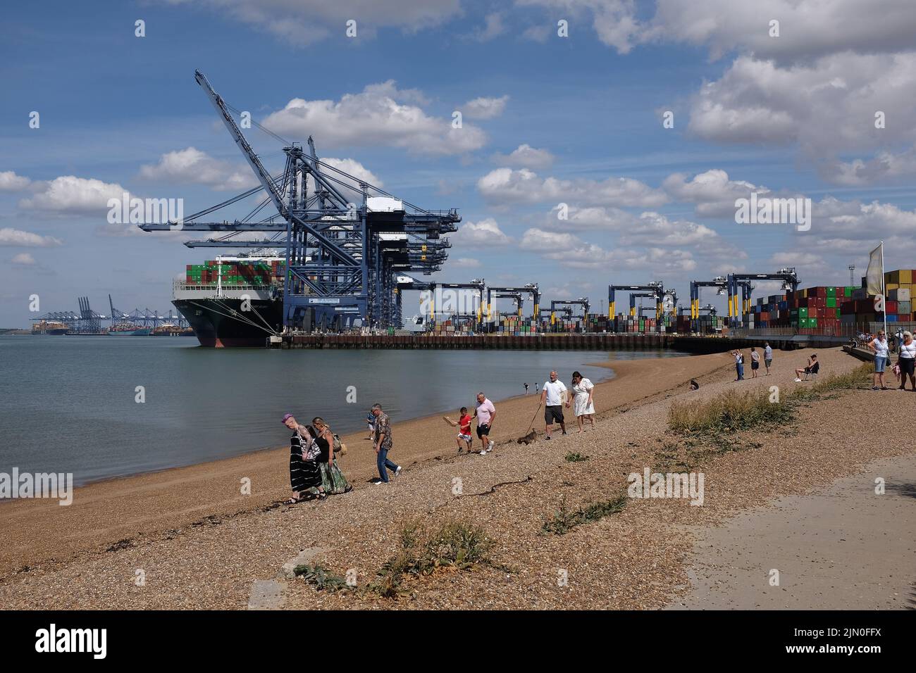 The Port of Felixstowe Suffolk UK Stock Photo - Alamy