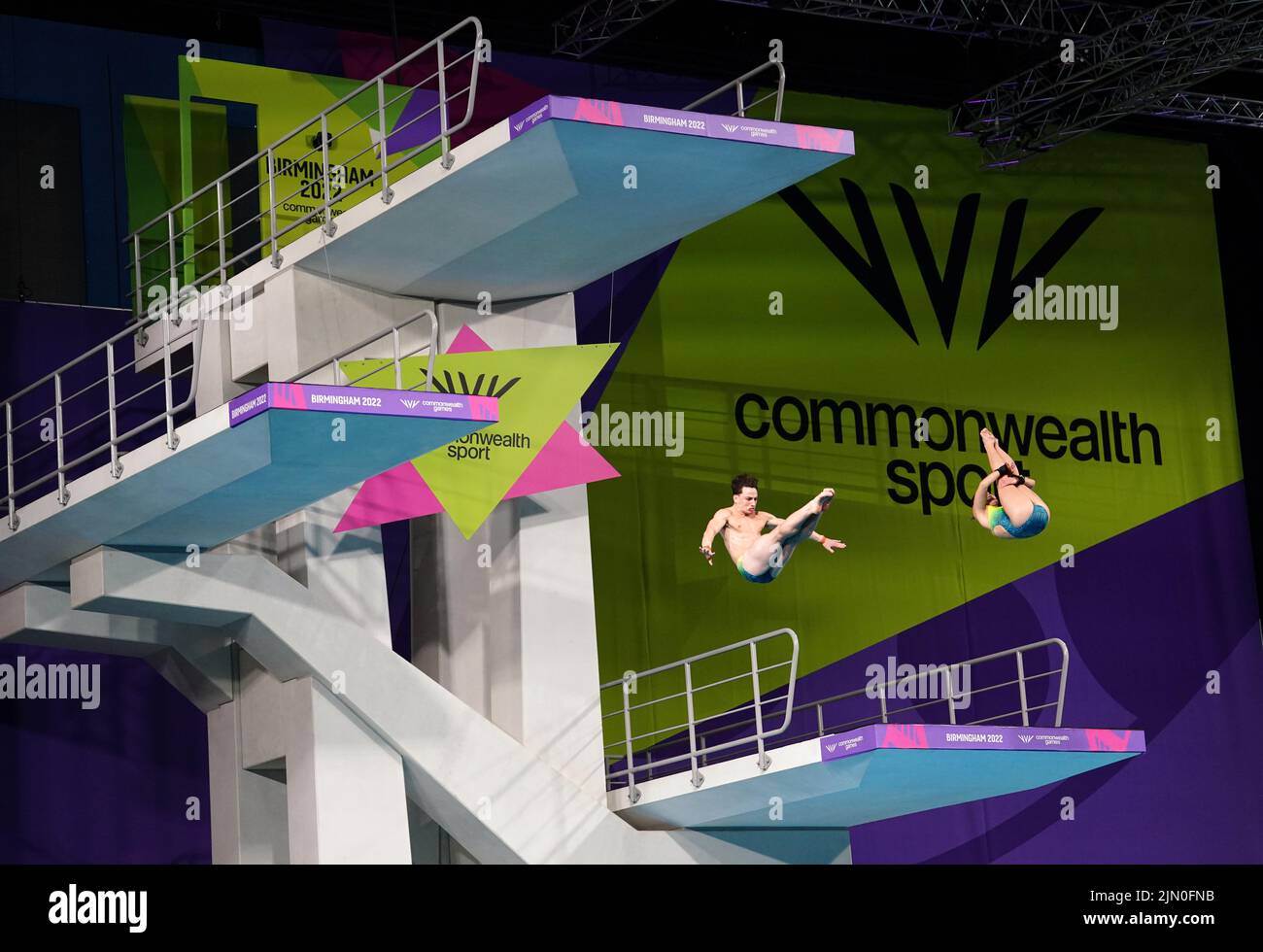 Australia's Domonic Bedggood and Melissa Wu during the Mixed ...