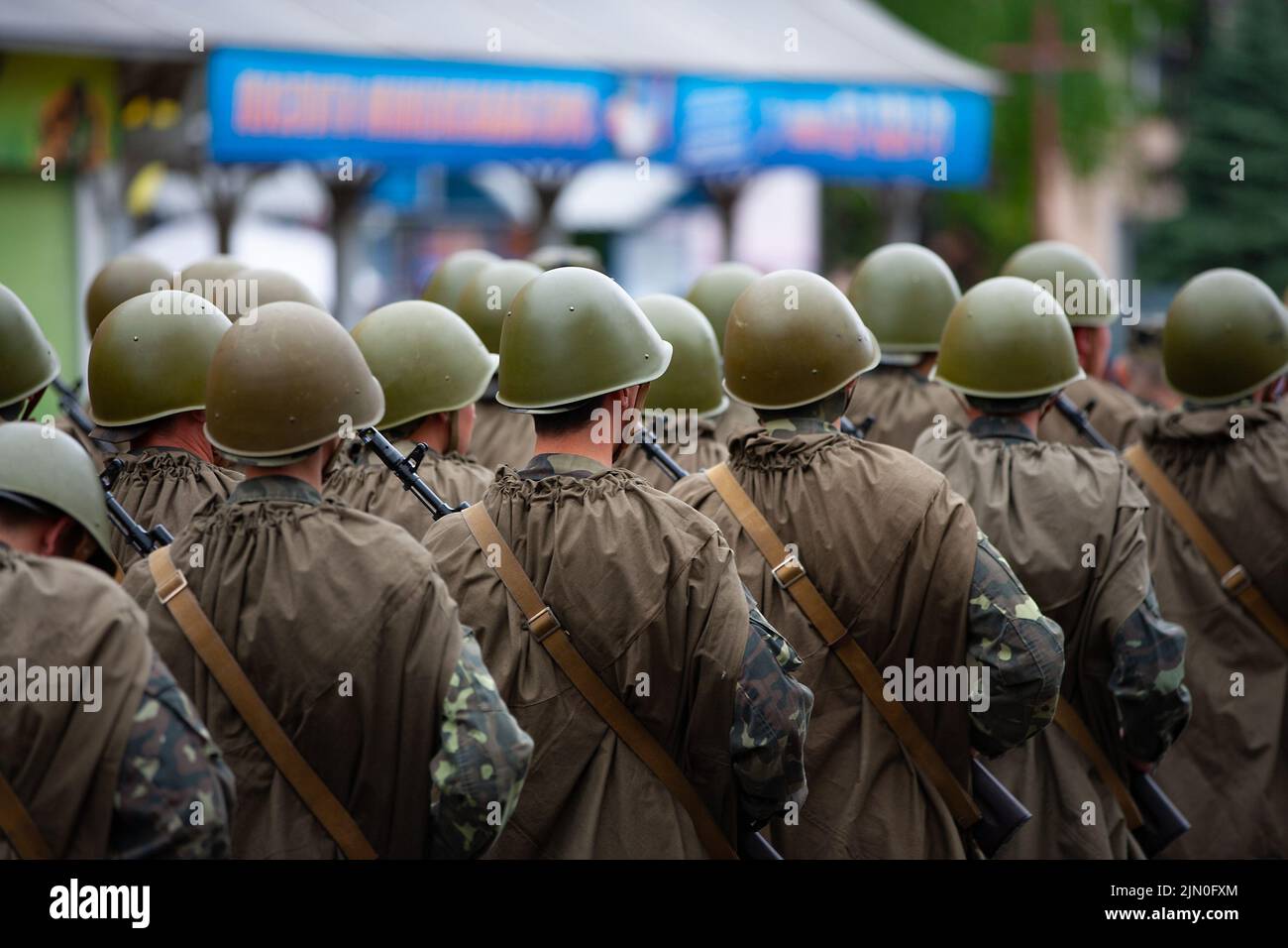 Armed man from back in uniform hi-res stock photography and images - Alamy
