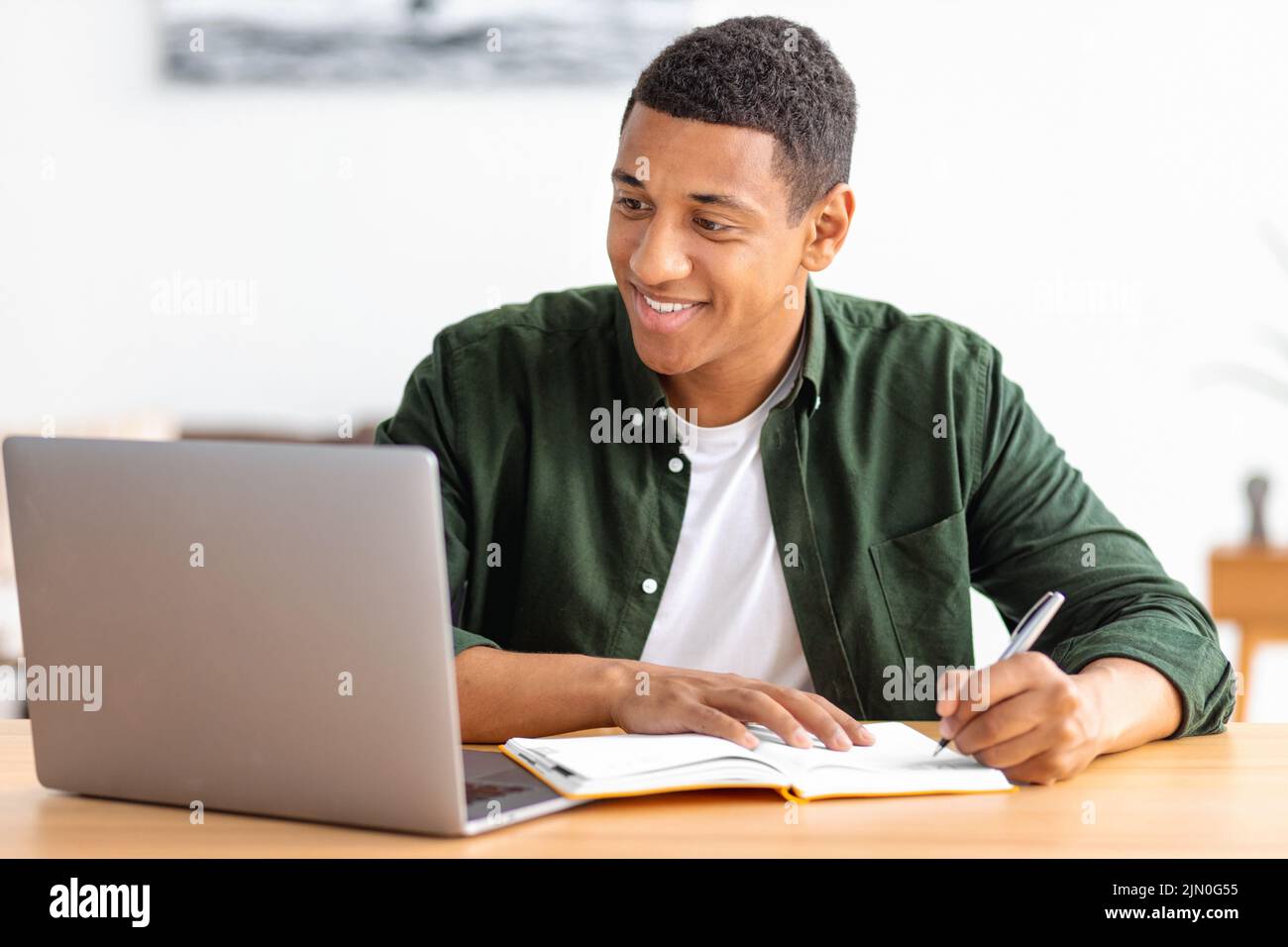 Adult african student learning computer hi-res stock photography and ...