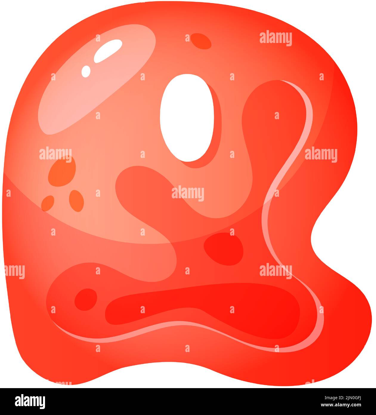 Jelly colorful alphabets, comic alphabet for children. Jelly bright ...