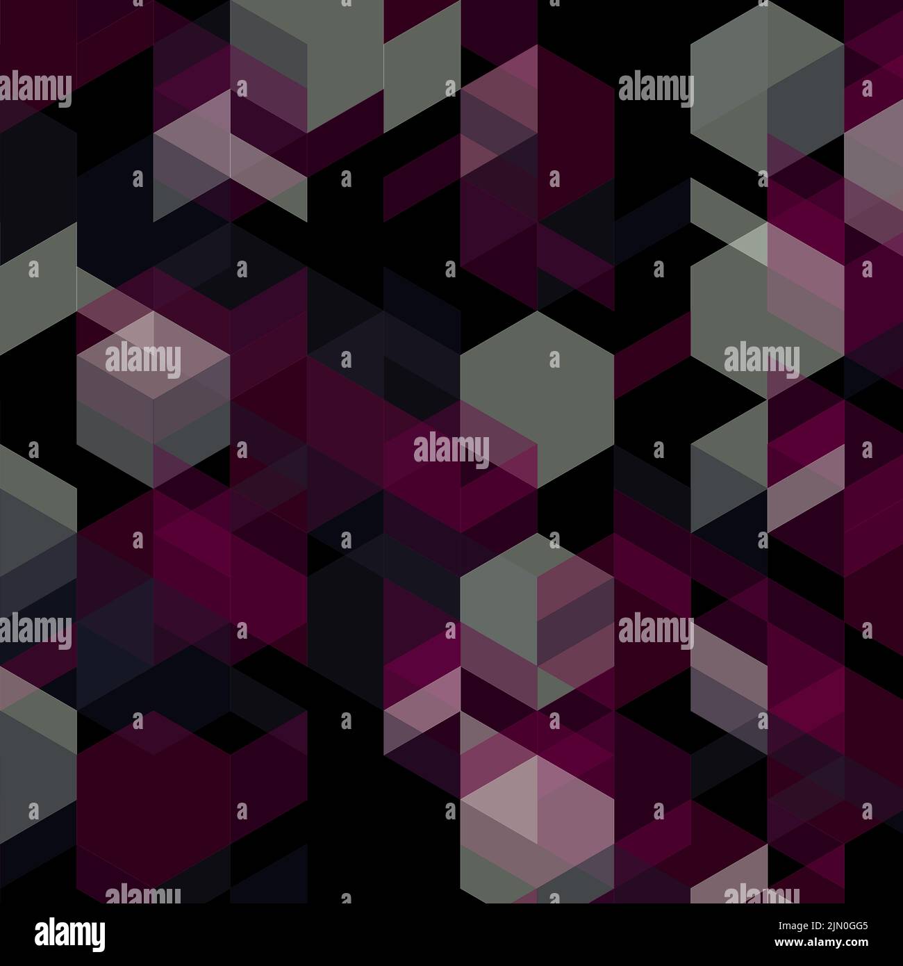 Abstract decorative illustration of hexagon and triangular Grid shape ...