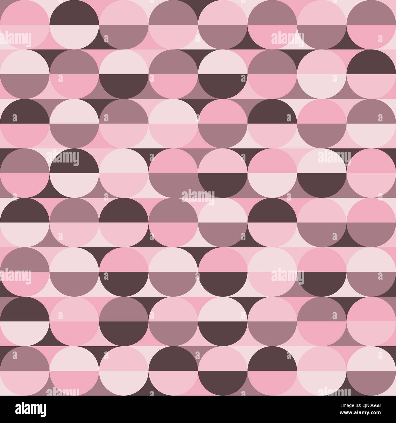 Pretty abstract seamless retro geometrical pattern with half circles ...
