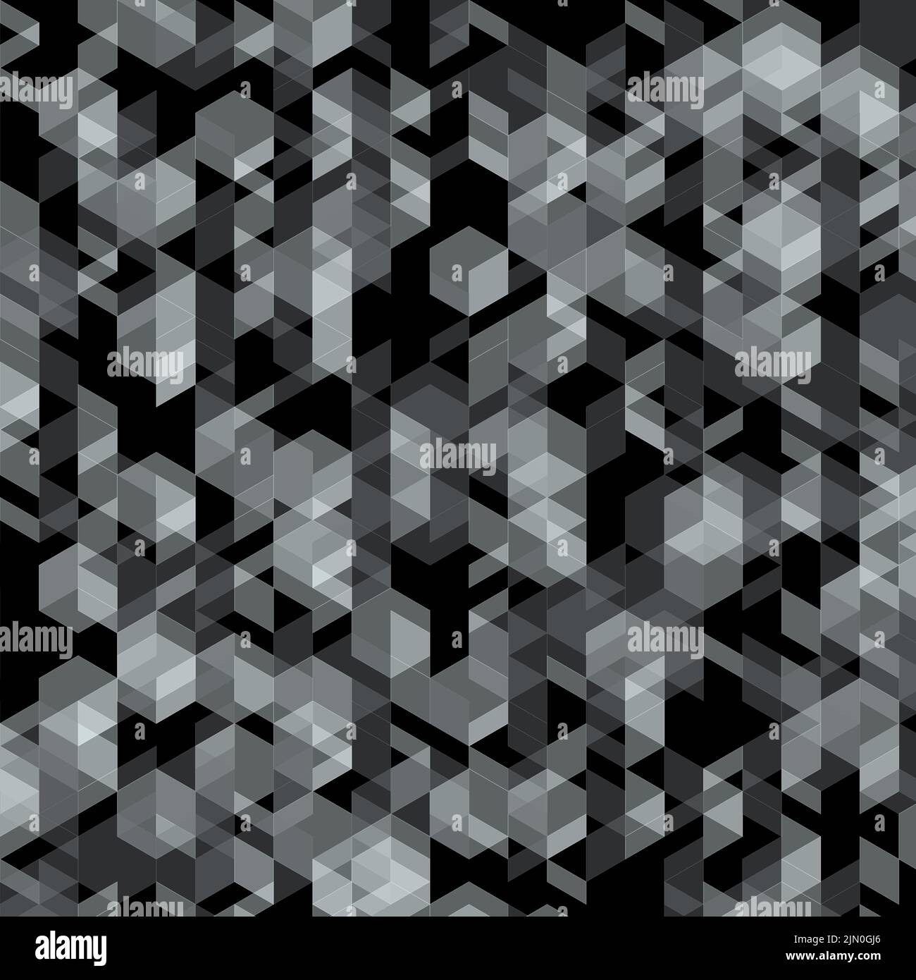 Abstract decorative illustration of hexagon and triangular Grid shape ...