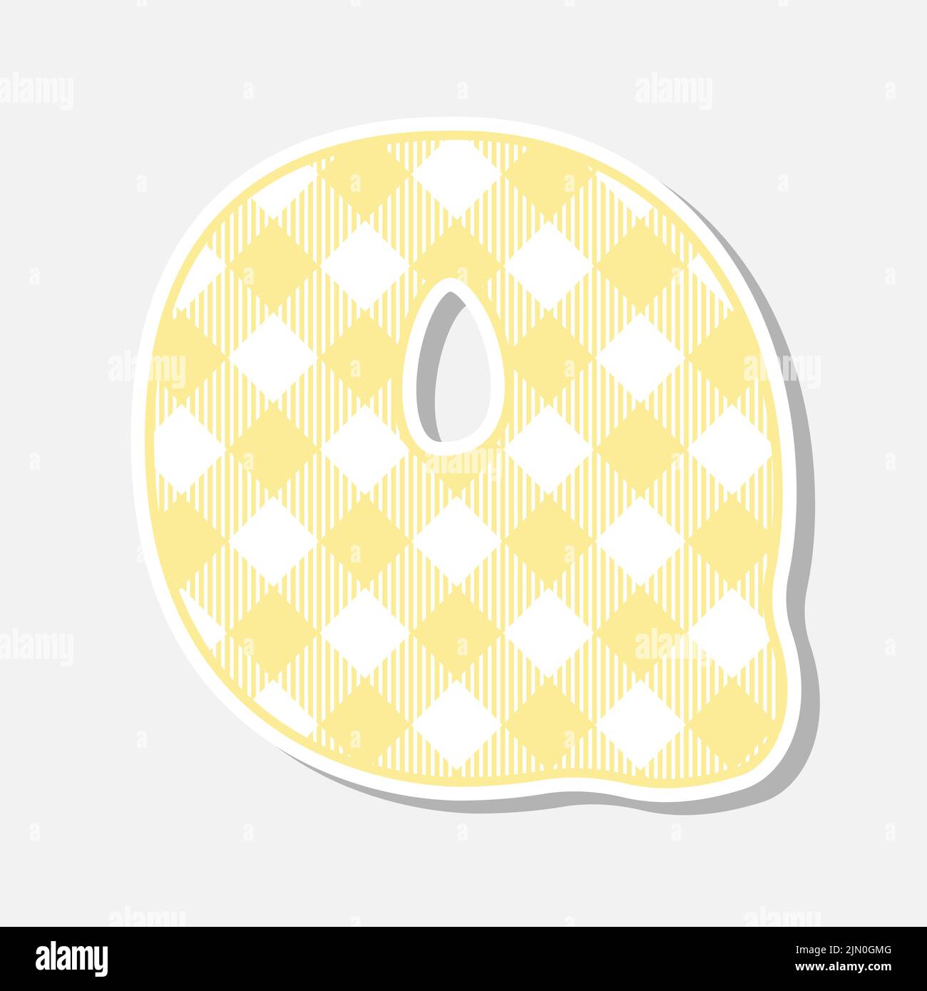 Patchwork hand drawn textile font. Cute textile font for scrapbook or ...