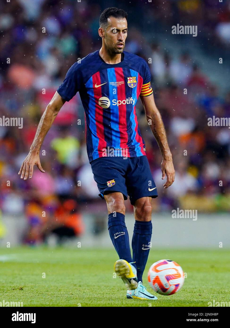 Sergio Busquets of FC Barcelona during the Joan Gamper trophy match ...