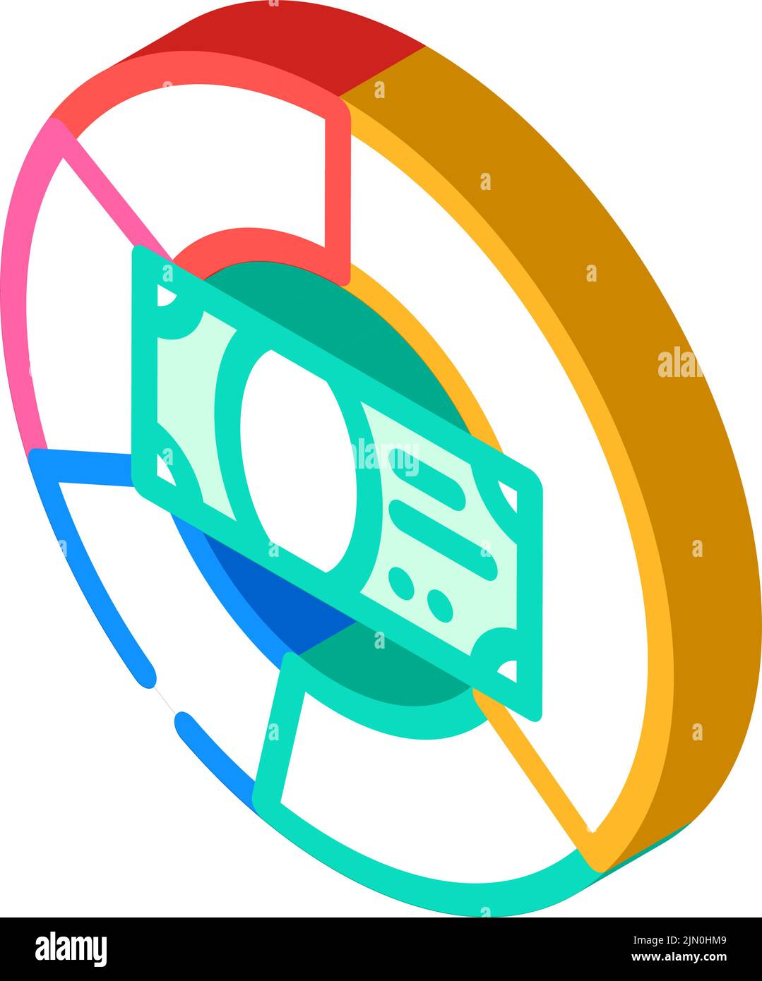 money control isometric icon vector illustration Stock Vector Image ...