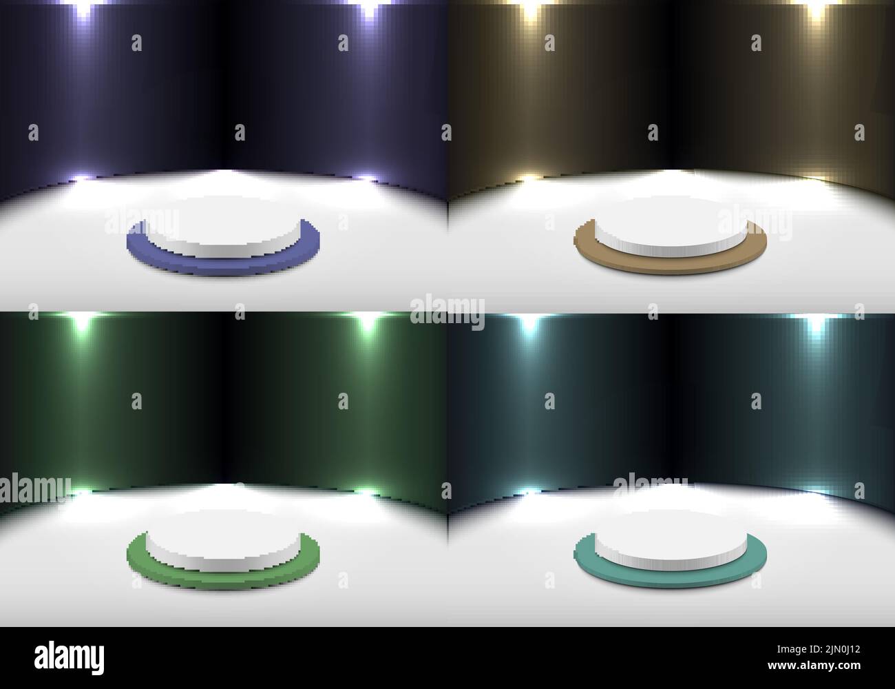 Purple 3d pedestal cylinder Stock Vector Images - Alamy