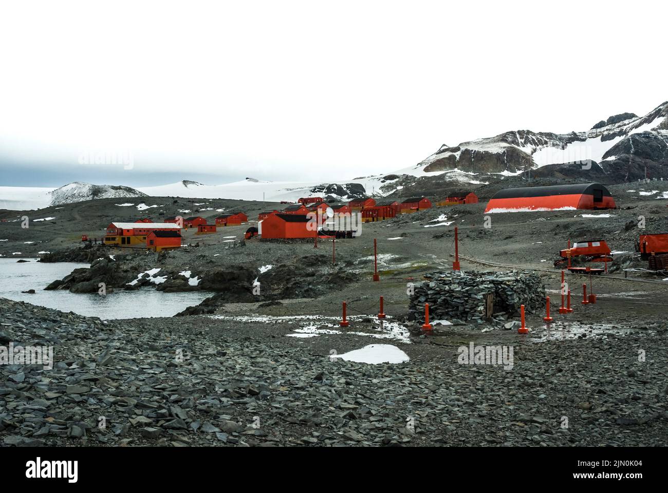 Antarctic base landscape, Antarctic peninsula Stock Photo - Alamy