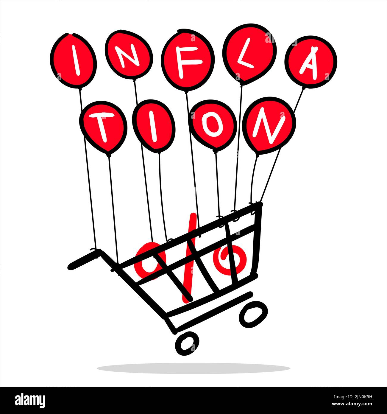 Cartoon inflation hi-res stock photography and images - Alamy