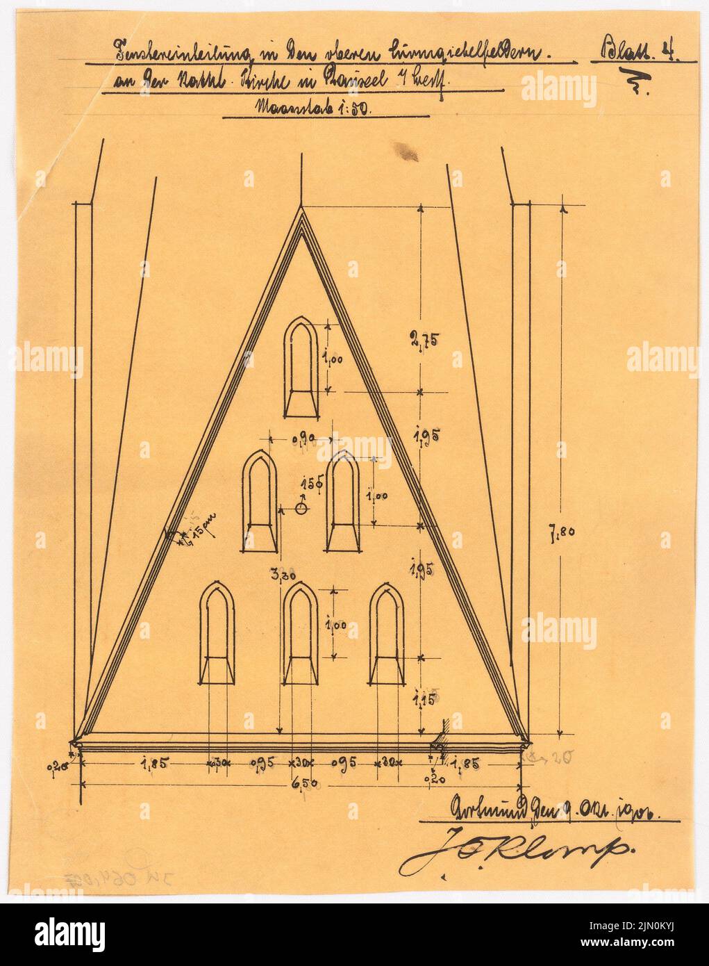 Klomp Johannes Franziskus (1865-1946), cultivation of a tower to the ...