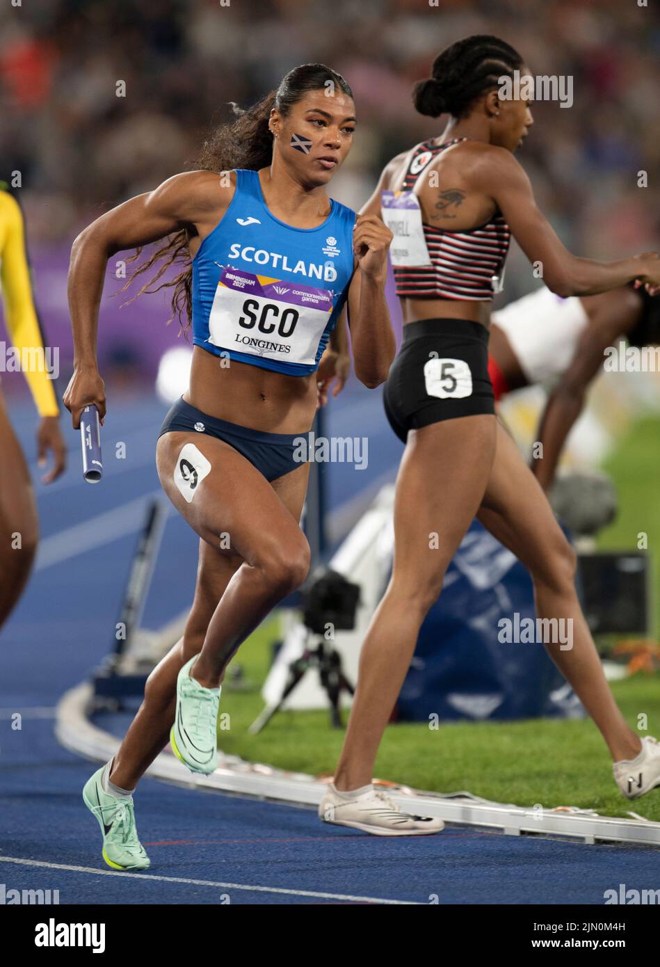 Nicole Yeargin of Scotland competing in the women’s 4x400m relay final ...