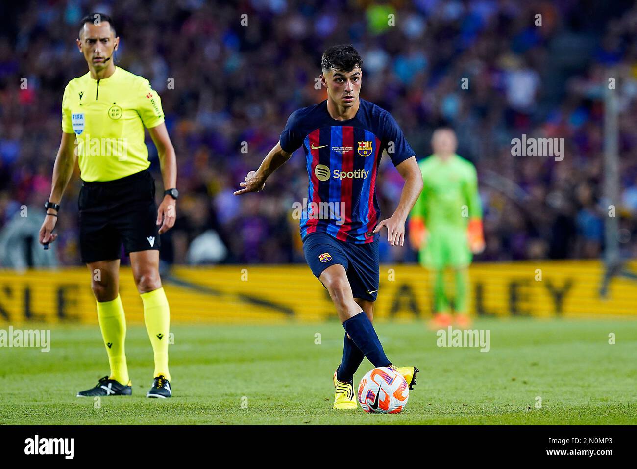 Pedro Gonzalez Pedri of FC Barcelona during the Joan Gamper trophy match between FC Barcelona ...