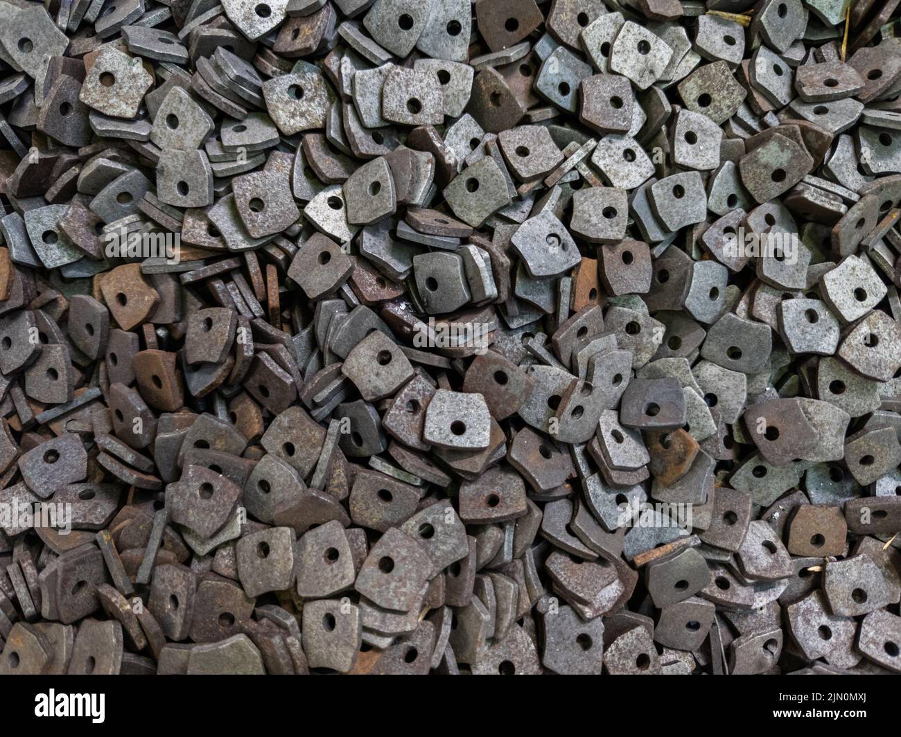 full-frame texture and background of many stamped parts Stock Photo - Alamy