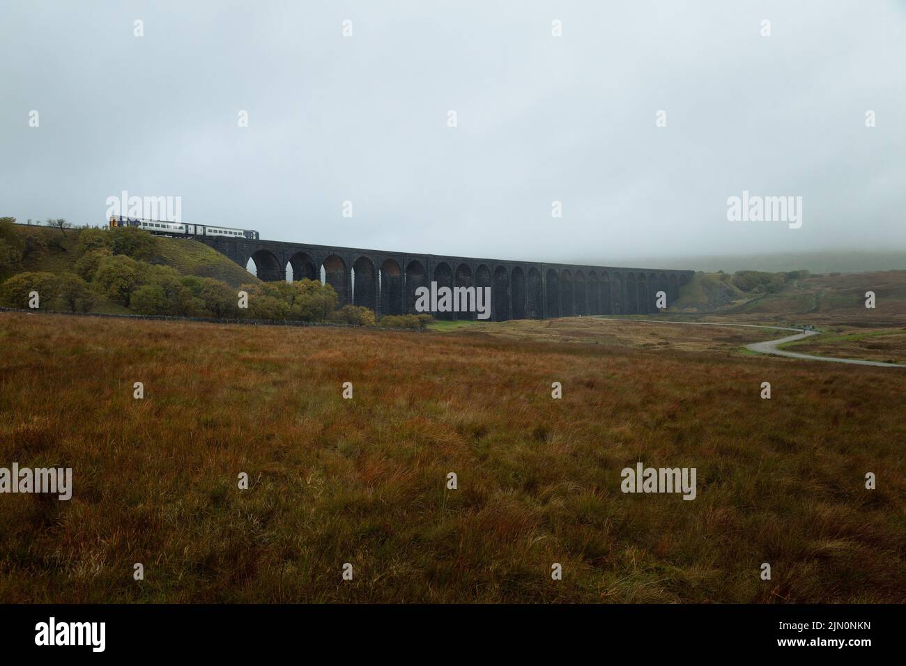 Victorian built Ribblehead Viaduct raliway line in Yorkshire Stock ...