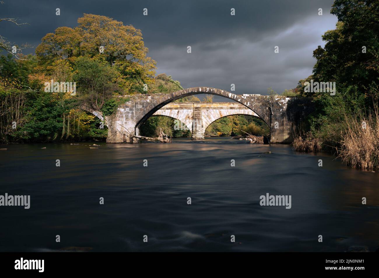 Lancashire bridge used by Oliver Cromwell and his army during a march ...