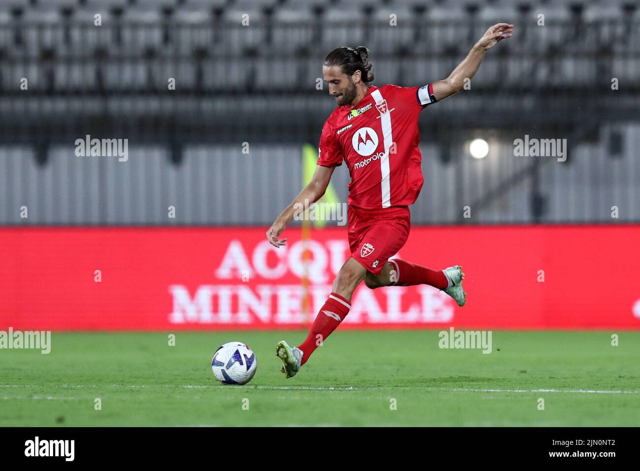 Andrea Barberis of Ac Monza controls the ball during the Coppa Italia ...