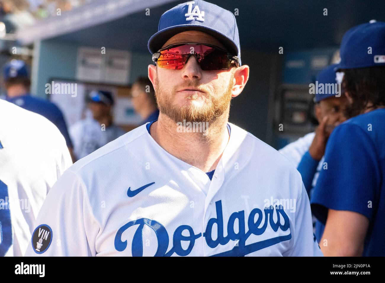 Los Angeles Dodgers third baseman Max Muncy (13) before a Major League ...