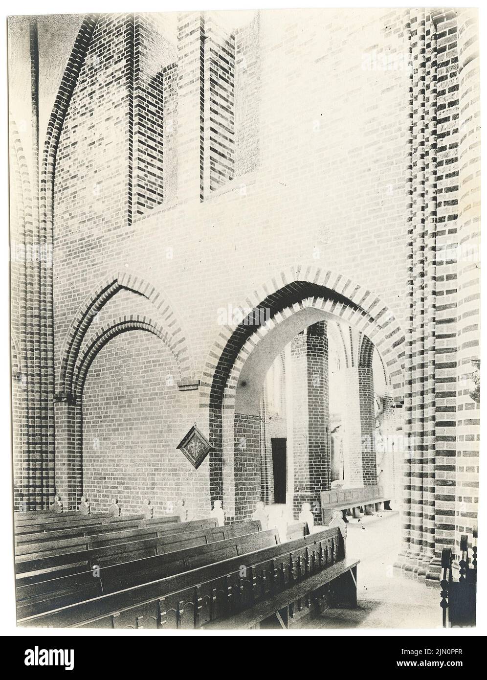 Historic brick church gothic Cut Out Stock Images & Pictures - Alamy