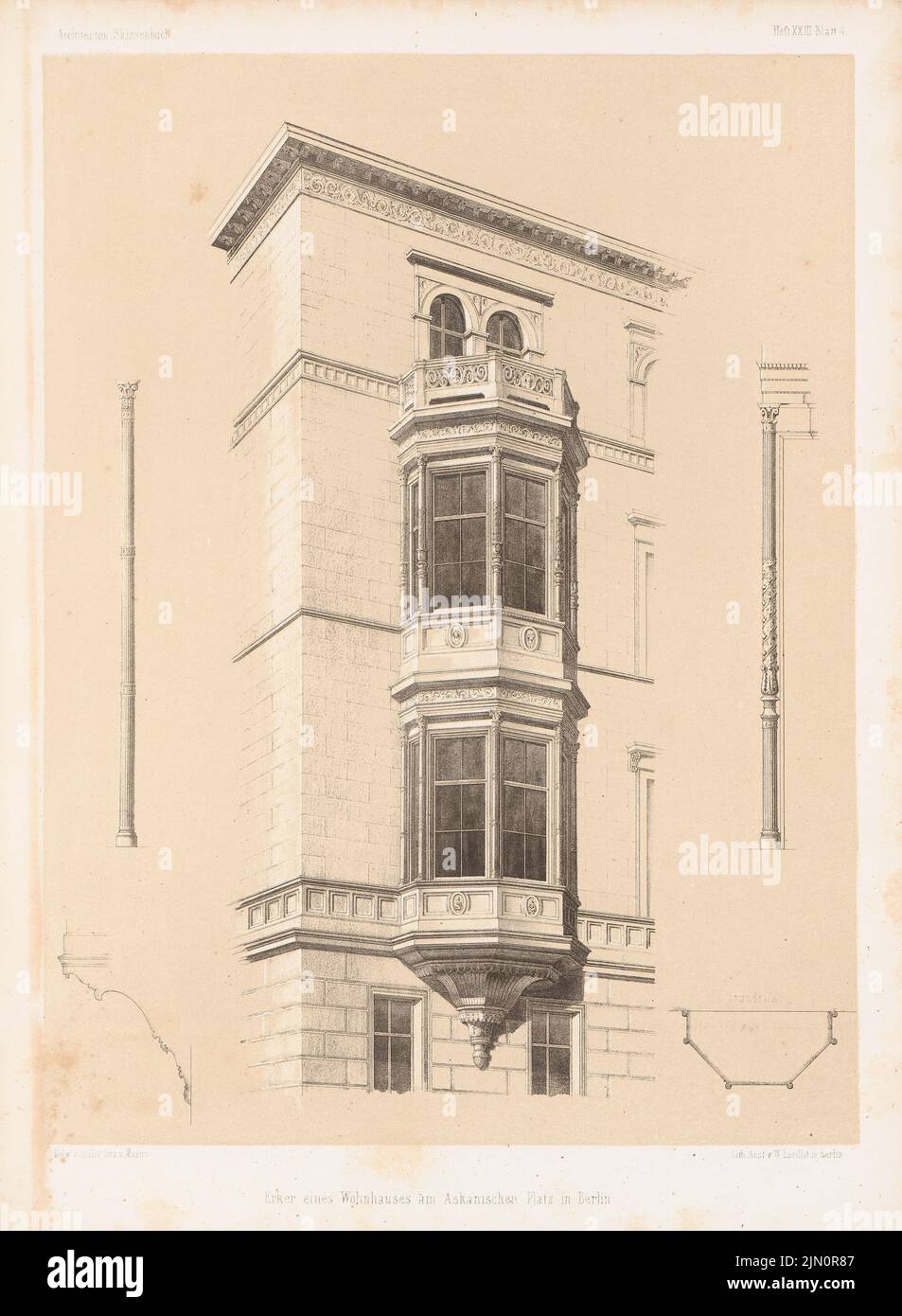Erker eines wohnhauses am askanischen platz hi-res stock photography ...