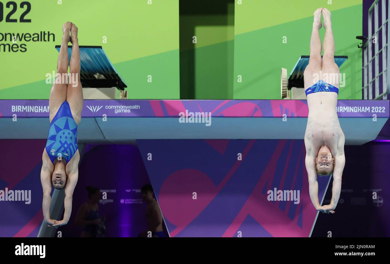 Smethwick, UK. 8th Aug, 2022. Grace Reid and James Heatly of Scotland ...
