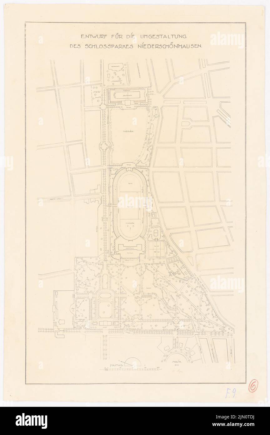 N.N., Schlosspark Niederschönhausen, Berlin-Pankow (1919): floor plan ...