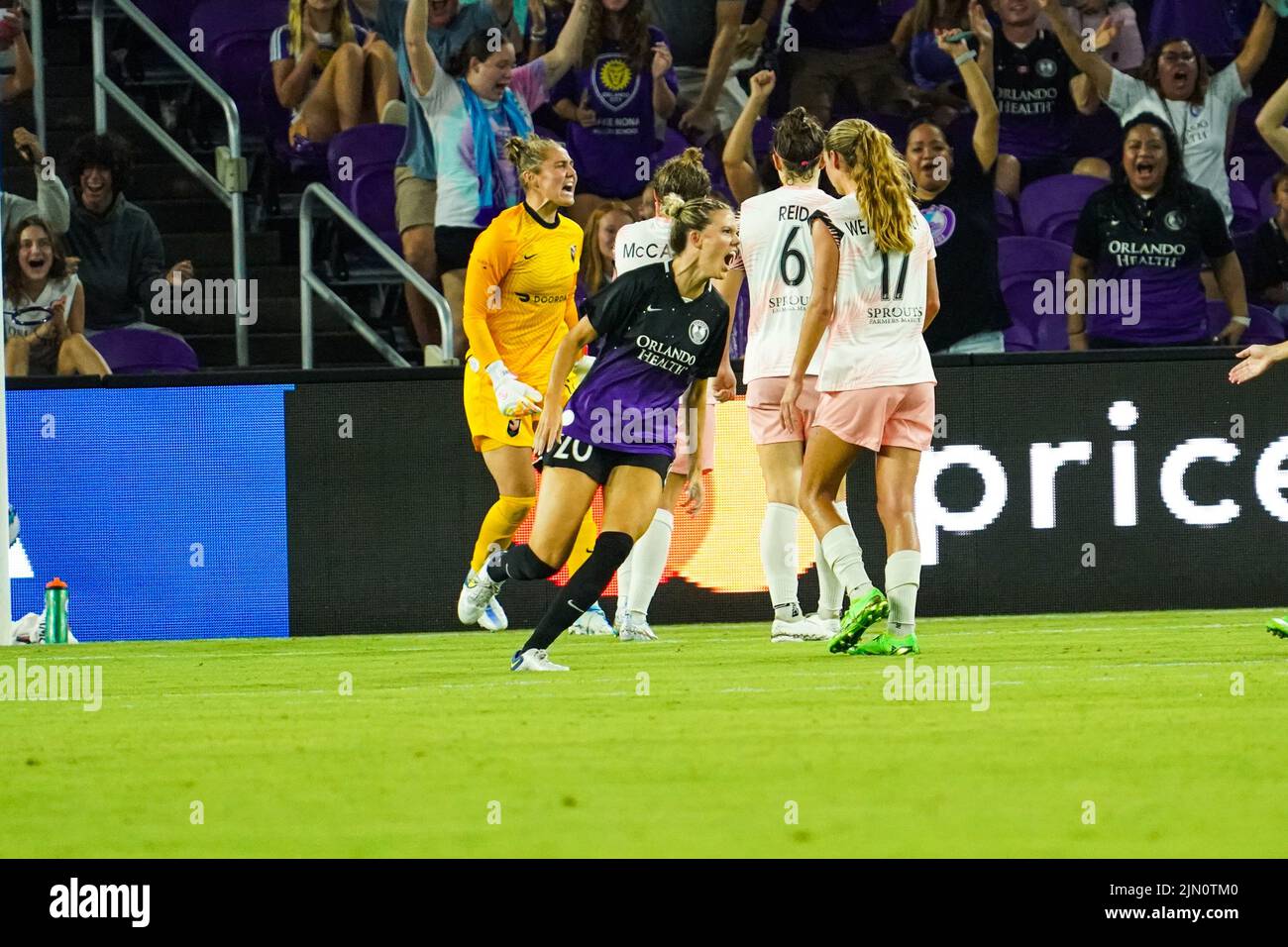 Orlando, Florida, USA, August 7, 2022, Orlando Pride player Julie Doyle ...