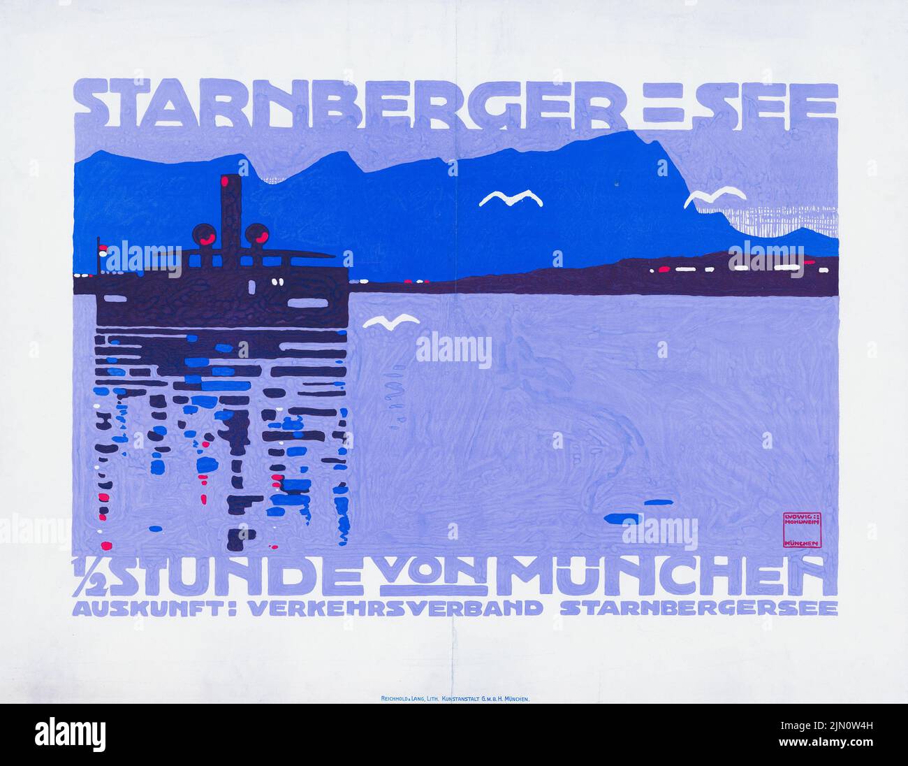 German vintage travel poster hi-res stock photography and images - Alamy