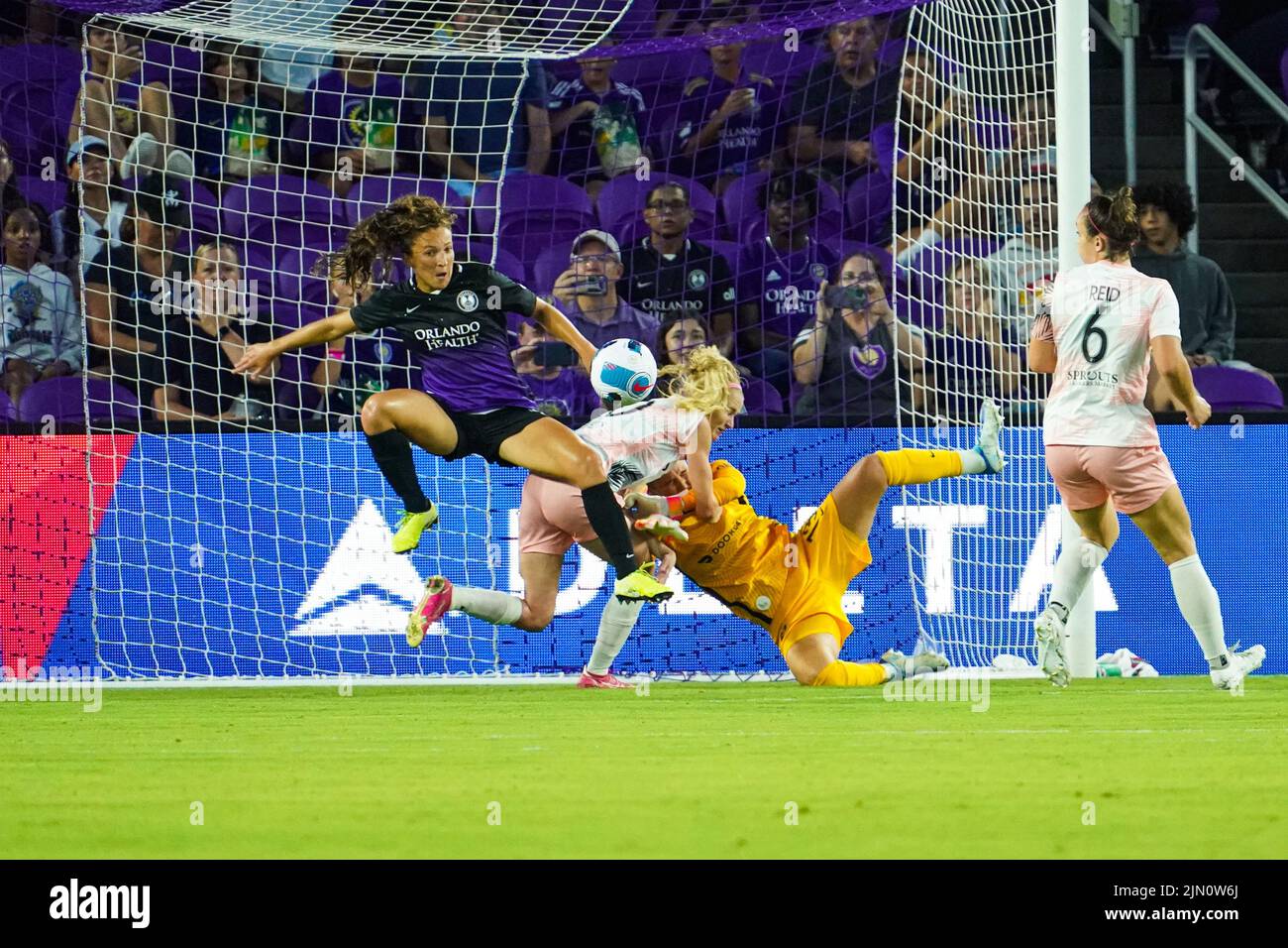Orlando, Florida, USA, August 7, 2022, Angel City FC Goalkeeper Dijana ...