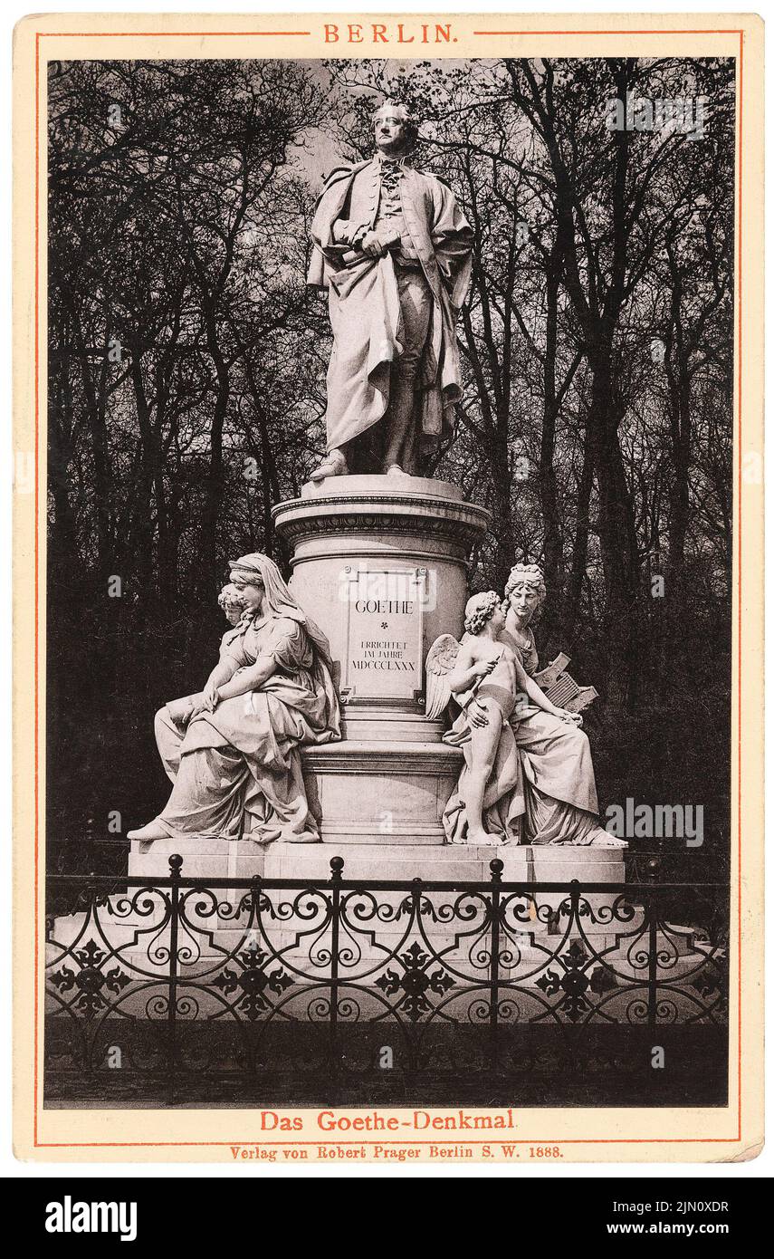 Goethe denkmal berlin Cut Out Stock Images & Pictures - Alamy