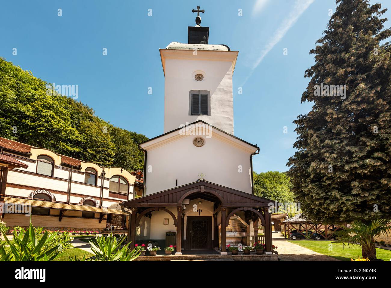 Orthodox Christian Monastery. Serbian Orthodox Monastery of National ...