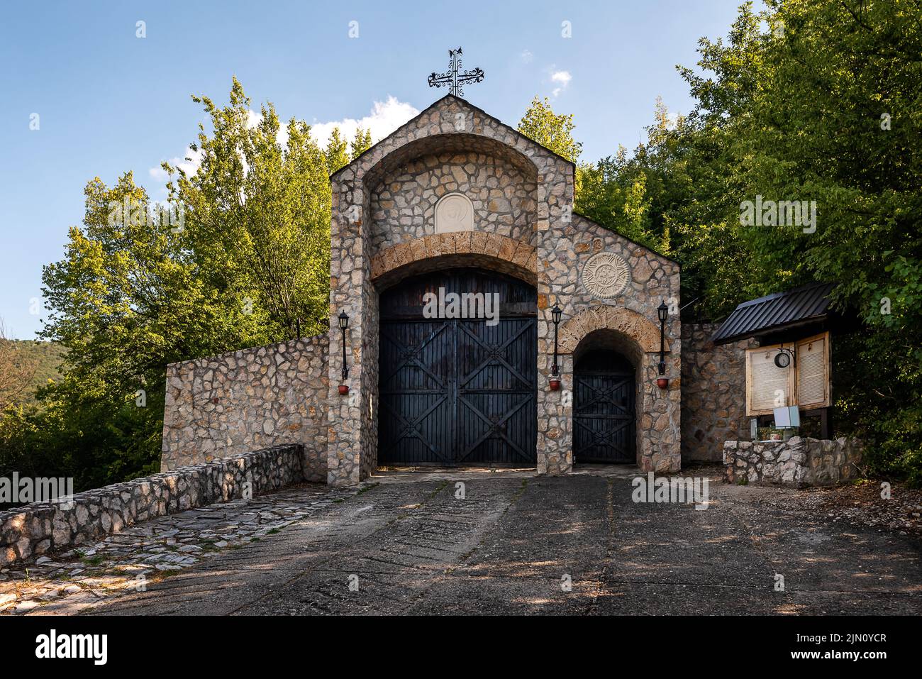 Orthodox Christian Monastery. Serbian Monastery of the Assumption of ...