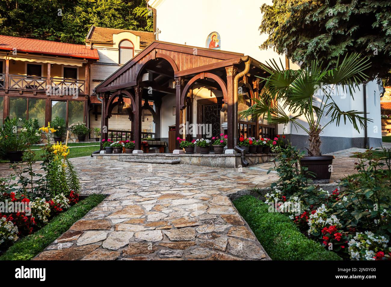 Orthodox Christian Monastery. Serbian Orthodox Monastery of National ...