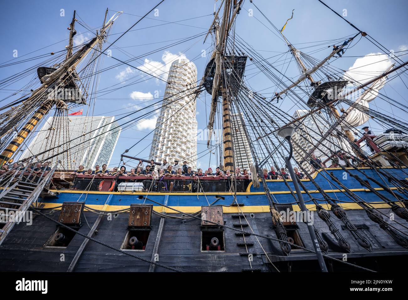 London, UK. 8th August 2022. Götheborg: Swedish tall sailing ship ...