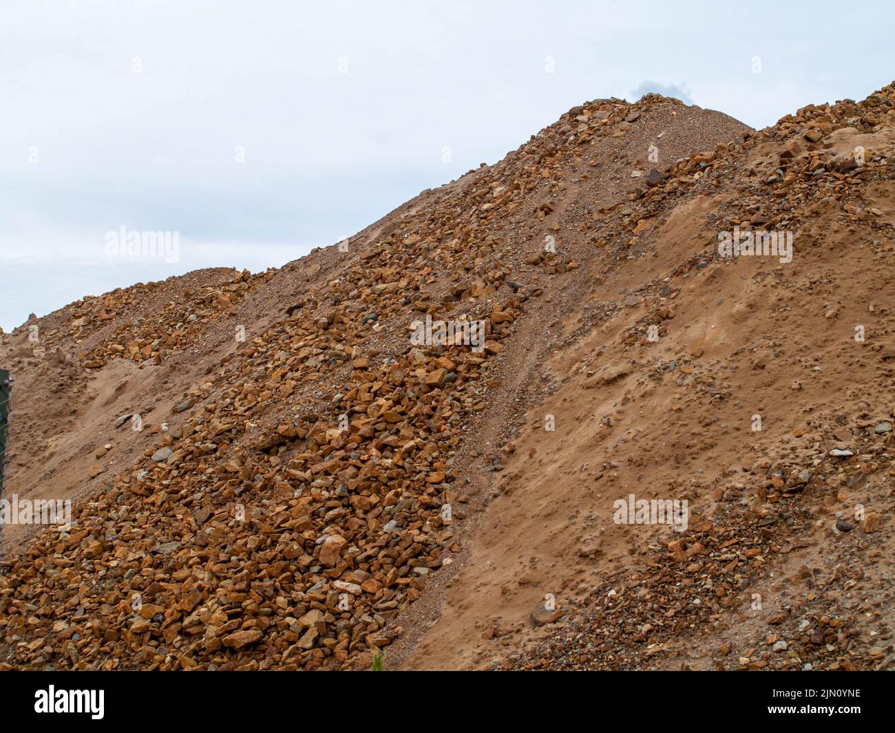 Falun Copper Mine the World Heritage with orange mountain of stones ...