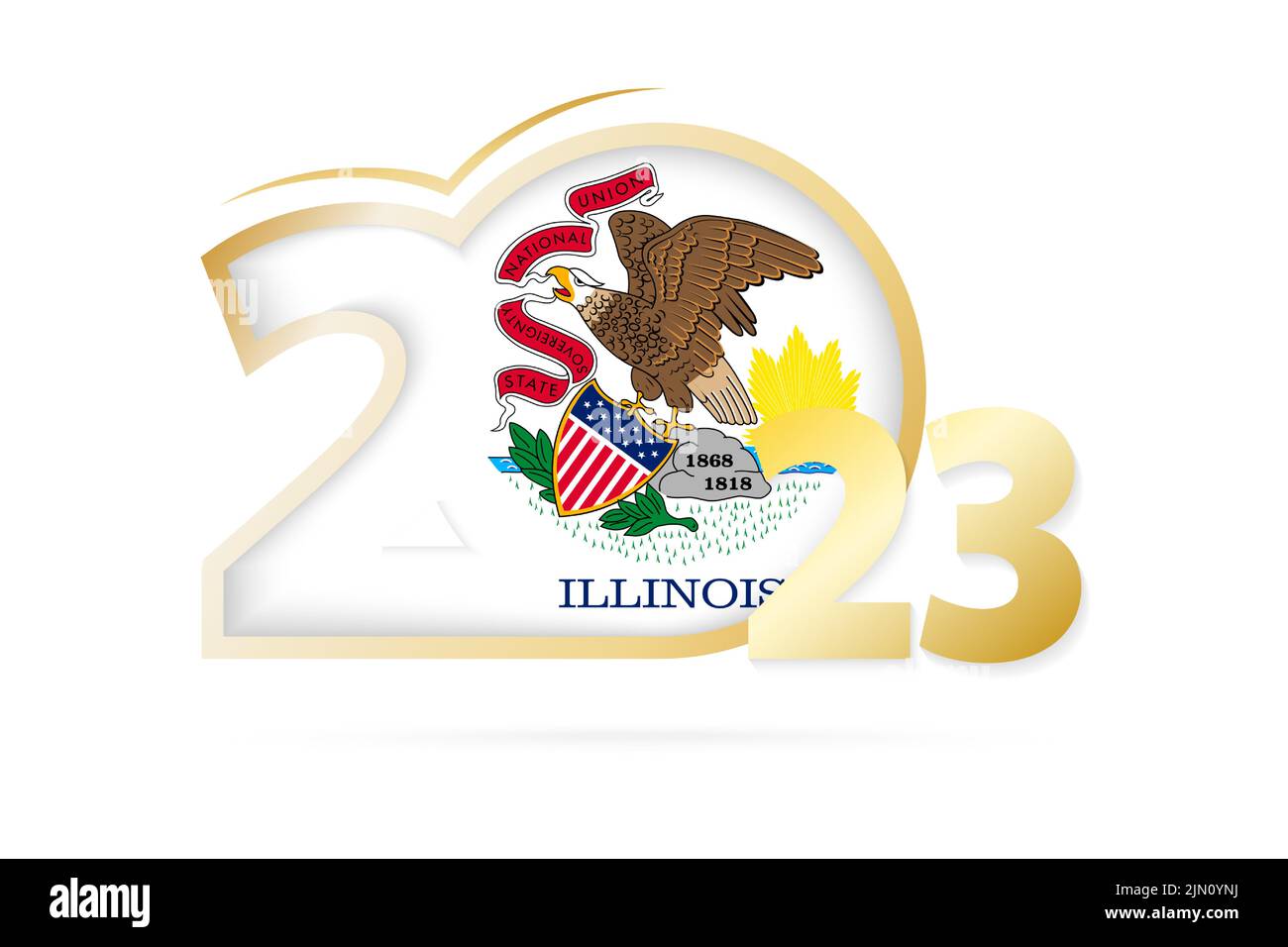 Illinois eagle Stock Vector Images - Alamy