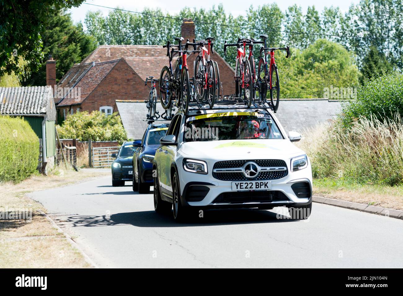 Support vehicles for the 2022 Commonwealth Games cycling road race ...