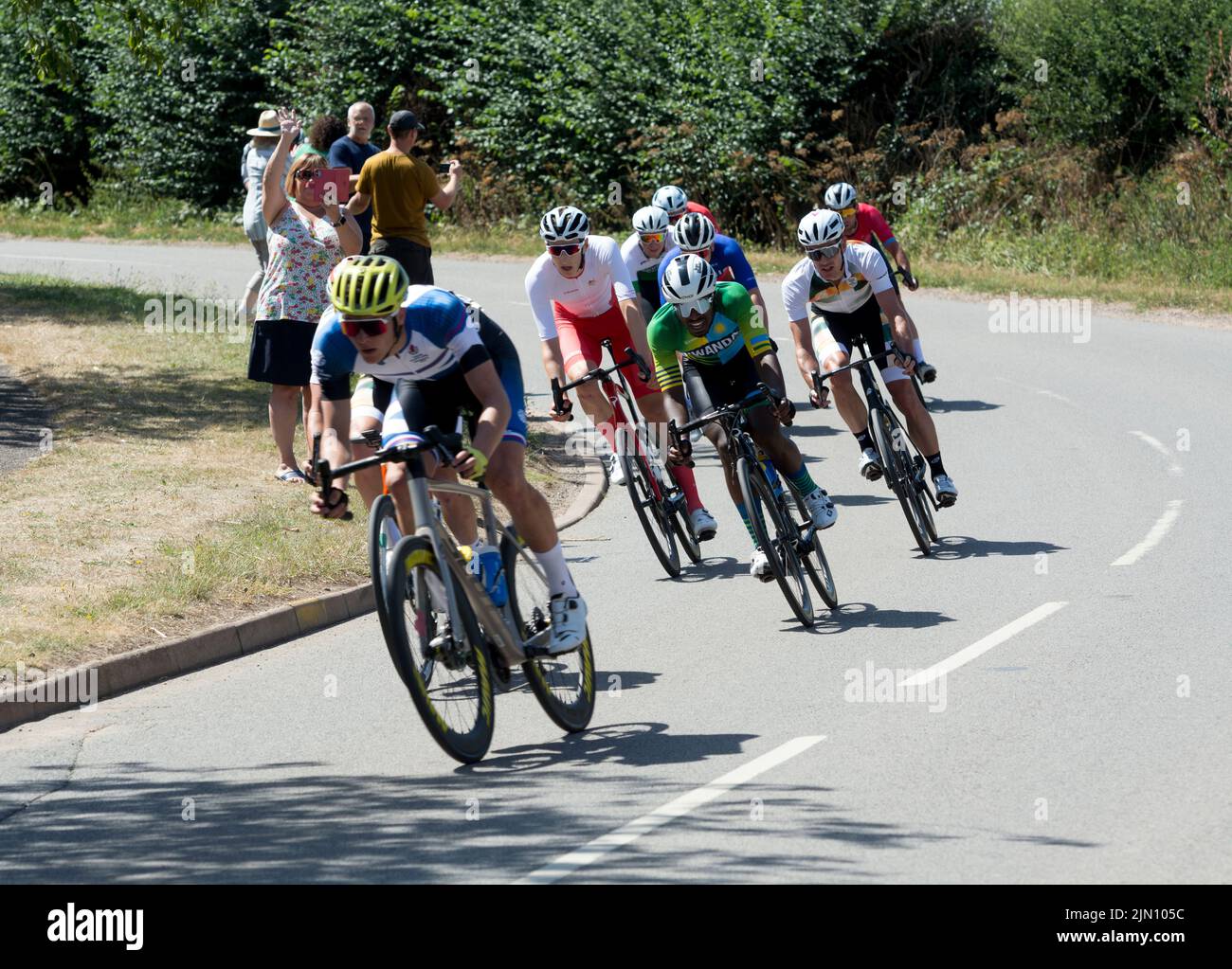 The 2022 Commonwealth Games men`s cycling road race, Hampton Magna ...