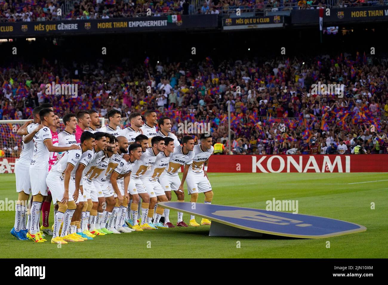 Pumas team group during the Joan Gamper trophy match between FC ...