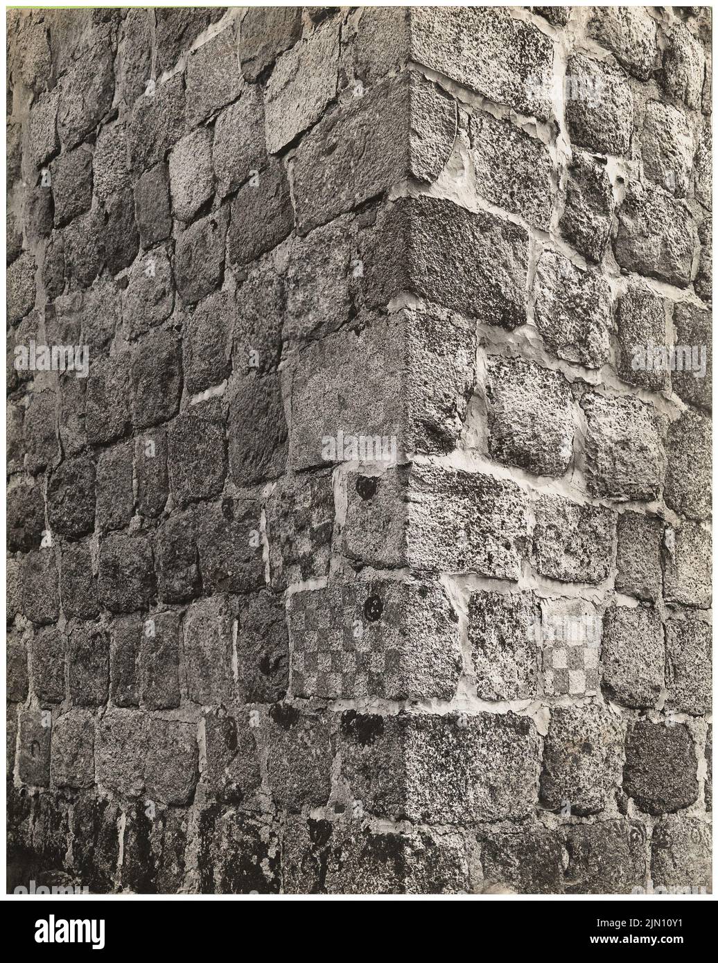 Unknown photographer, wall/wall in Baalbek (without date): View. Photo ...