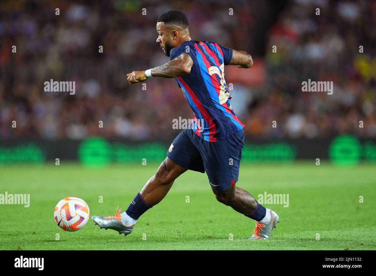 Memphis Depay of FC Barcelona during the Joan Gamper trophy match ...