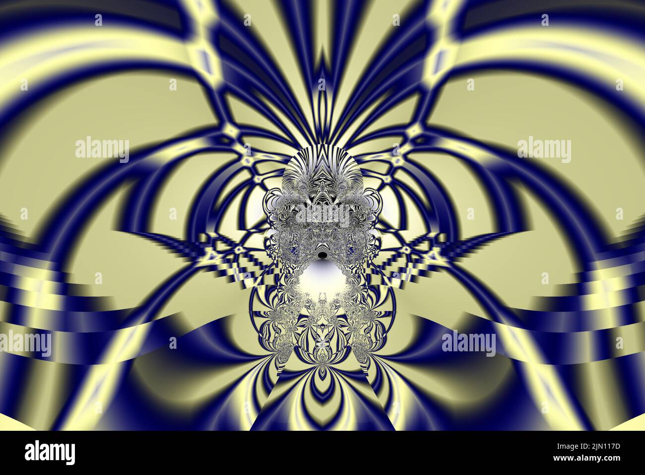 abstract blue-yellow background of lines and swirls, bright contrast ...