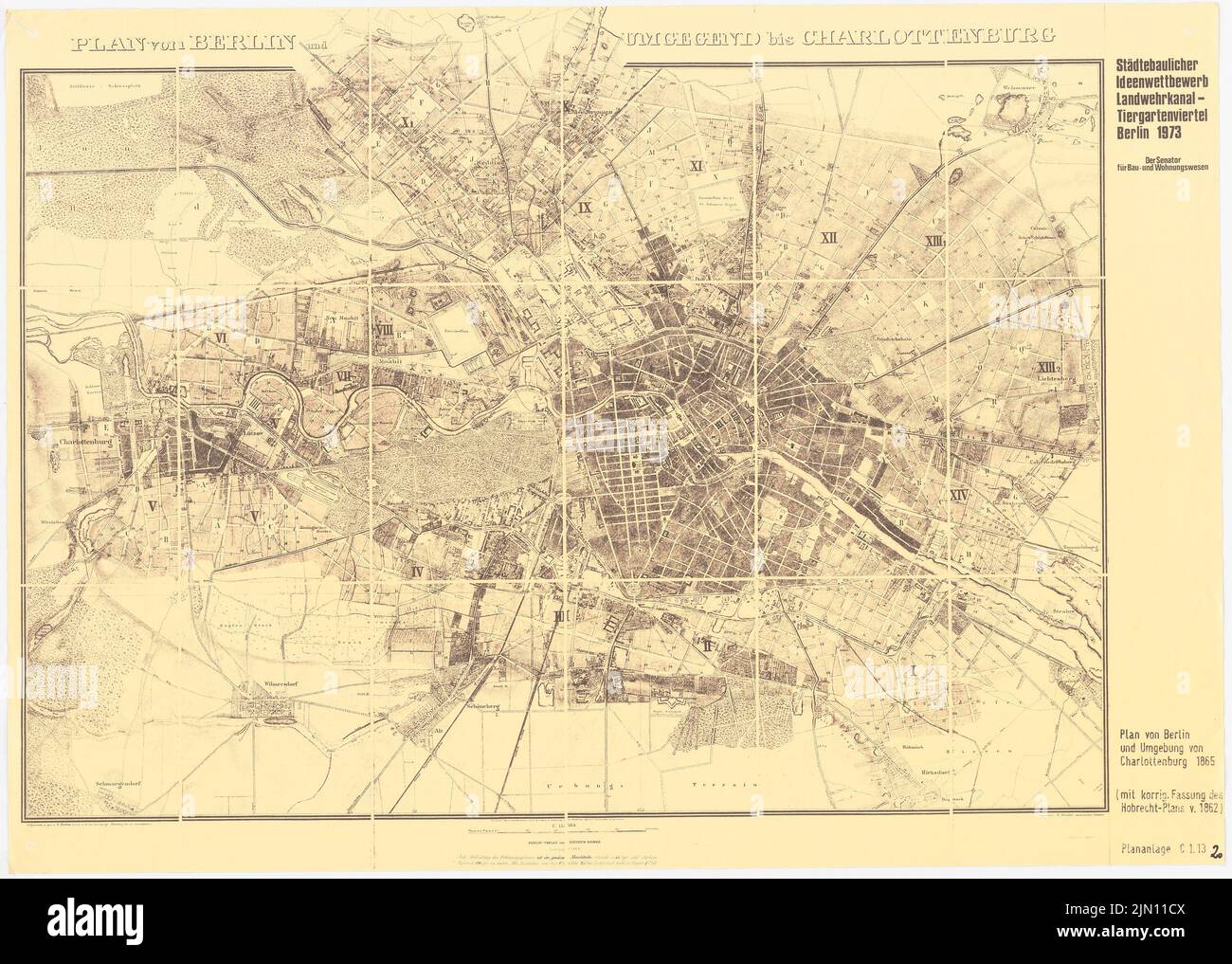 N.N., Plans of Berlin and the surrounding area: Idea competition ...