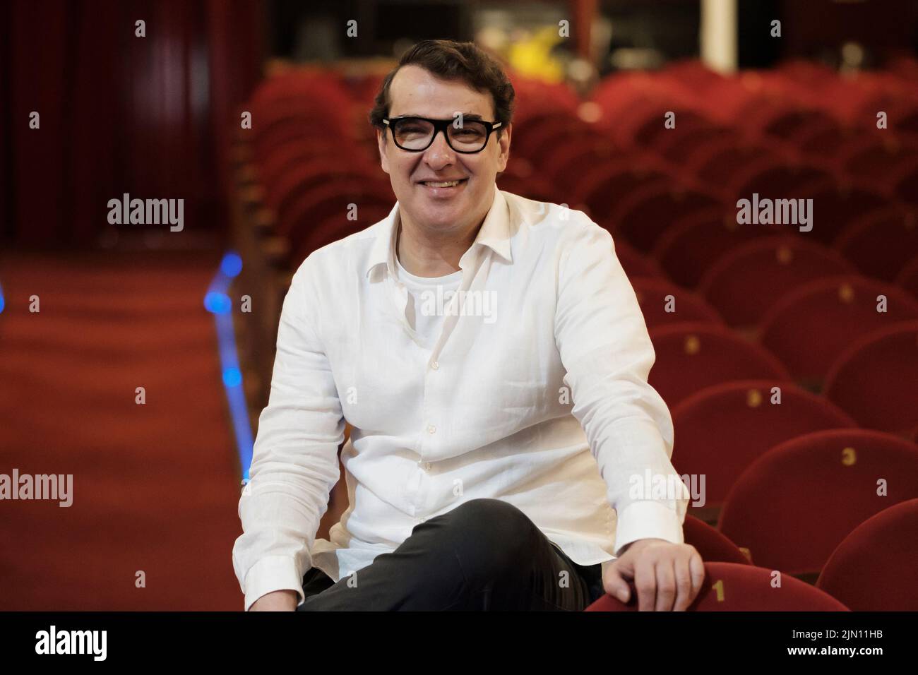 Madrid, Spain. 08th Aug, 2022. Actor Luis Merlo poses during a portrait ...