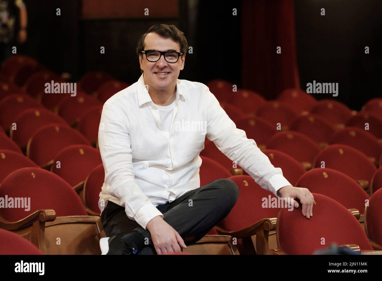 Madrid, Spain. 08th Aug, 2022. Actor Luis Merlo poses during a portrait ...