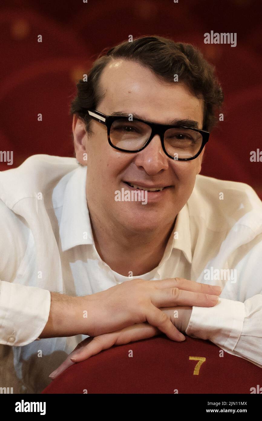 Madrid, Spain. 08th Aug, 2022. Actor Luis Merlo poses during a portrait ...