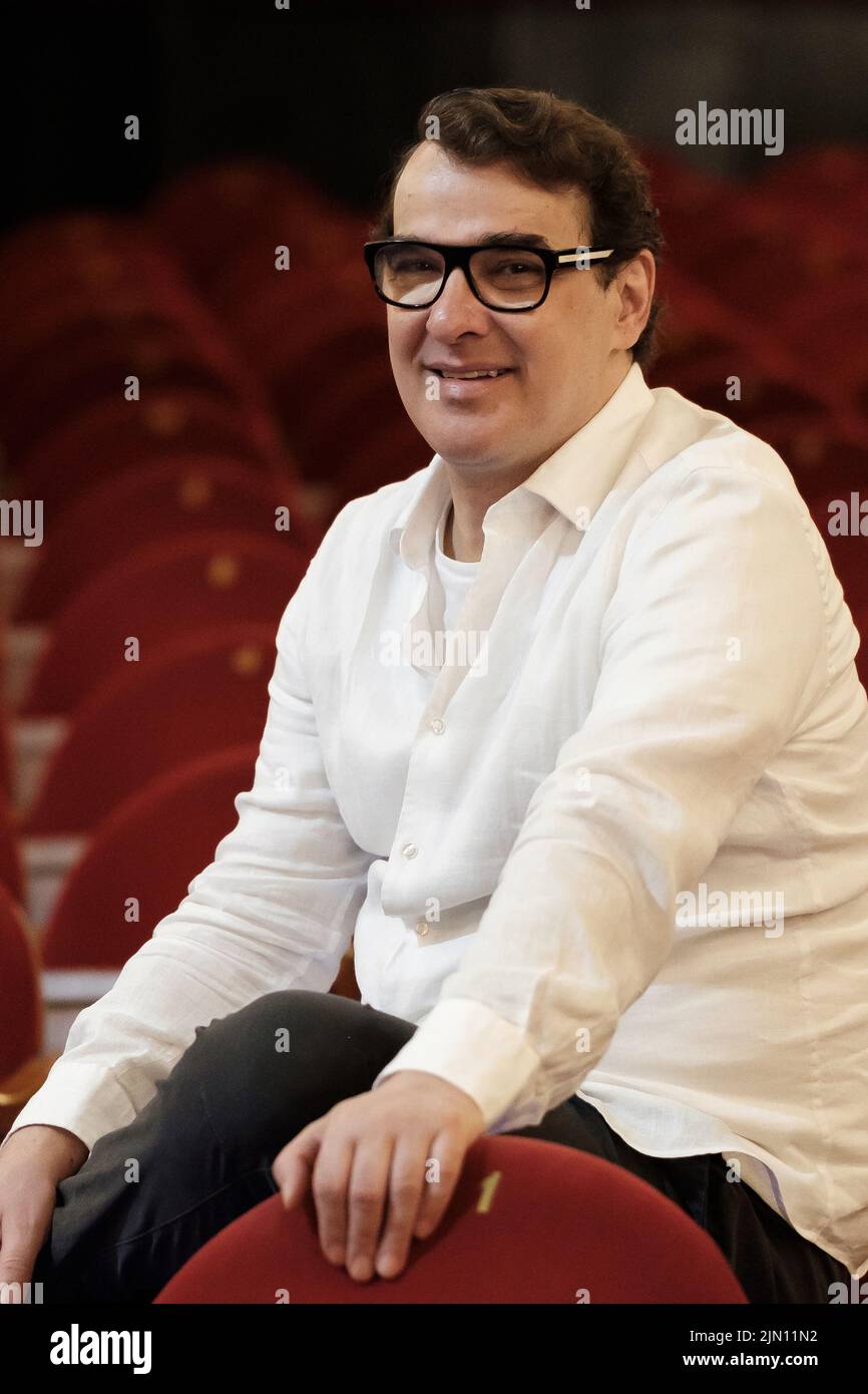 Madrid, Spain. 08th Aug, 2022. Actor Luis Merlo poses during a portrait ...