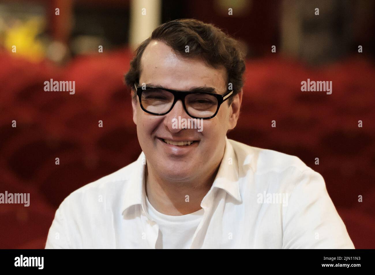 Madrid, Spain. 08th Aug, 2022. Actor Luis Merlo poses during a portrait ...