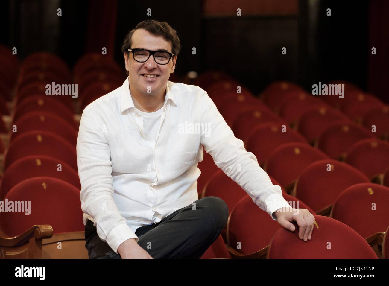 Madrid, Spain. 08th Aug, 2022. Actor Luis Merlo poses during a portrait ...