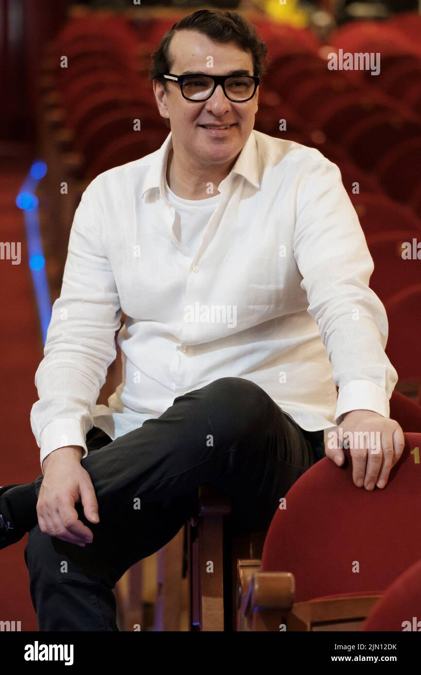 Madrid, Spain. 08th Aug, 2022. Actor Luis Merlo poses during a portrait ...